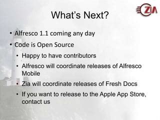 Alfresco IOS Mobile Application In Depth Details And Design PPTX