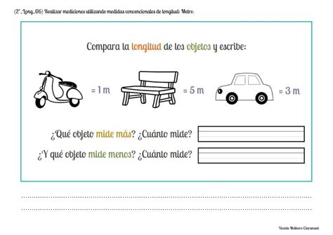 💙 Medidas De Longitud 💙 Segundo Educación Primaria 7 Años