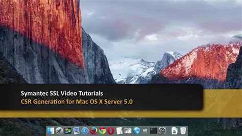 Support Tutorials Generating A Csr For Apples Mac Server 50 Youtube