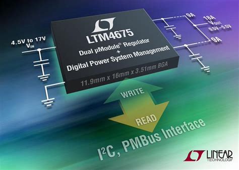 LTC Design Note Dual A step down μModule regulator with digital power system management