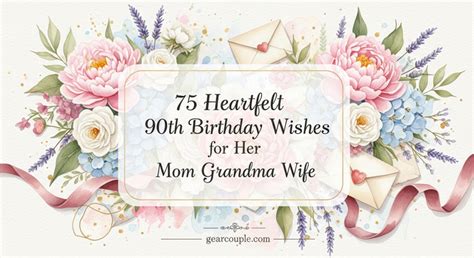 75 Heartfelt 90th Birthday Wishes For Her Mom Grandma Wife Gearcouple