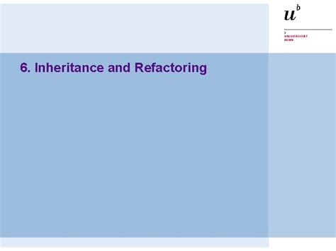 6 Inheritance And Refactoring P 2 Inheritance And