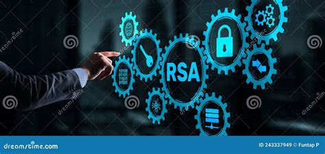 Rivest Shamir Adleman Cryptosystem Cryptography And Network Security Stock Image Image Of