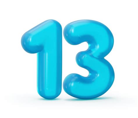 The Number 13 In Blue