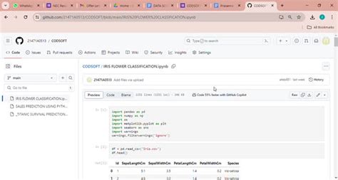 Lakshmiprasanna Bommu On Linkedin Internship Datascience Codesoft