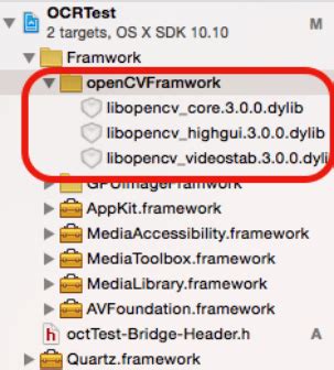 OpenCV In Swift MAC OSX Project