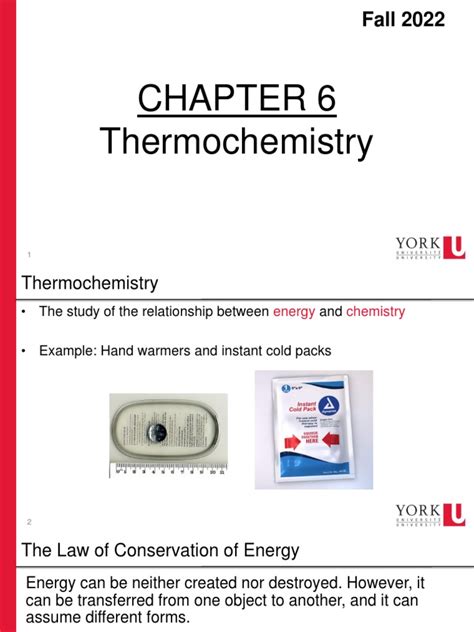 Chem Notes Chapter 6 Thermochemistry Pdf Heat Temperature