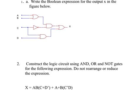 SOLVED A Figure Below Construct The Logic Circuit Using AND OR