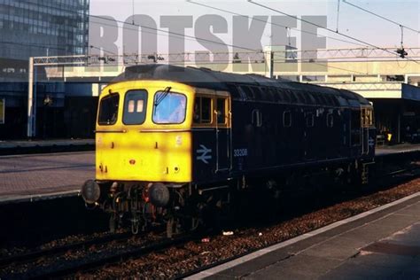 35mm Slide Br British Rail Diesel Loco Class 33 33208 Coventry 1988