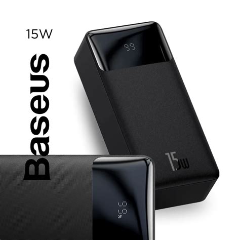 Power Bank Baseus Bipow 30000mah 15w Ppdml K01 Black 2922 ₴ — Купити