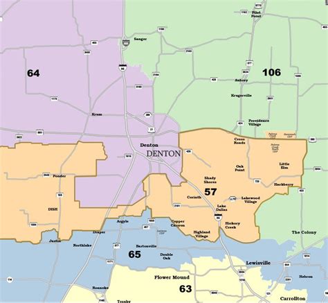 Denton County Boundaries Map