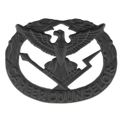 Army Career Counselor Badge Black Metal Pin On Insignia Bradleys
