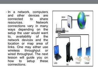 Setting Up A Network PPTX