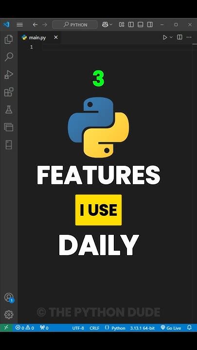 3 Python Features I Use Daily Python Coding Learnpython Youtube