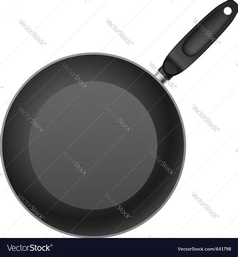 Frying Pan Royalty Free Vector Image Vectorstock