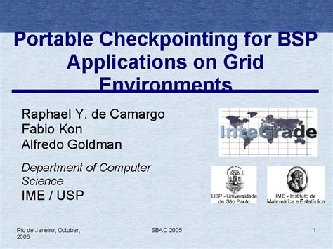 Portable Checkpointing For Bsp Applications On Grid Environments