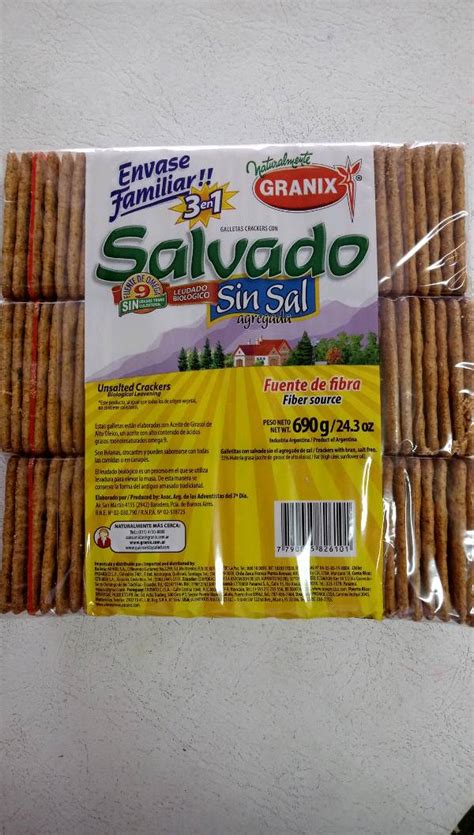 Crackers Salvado Sin Sal Granix 3en1 En Buenos Aires