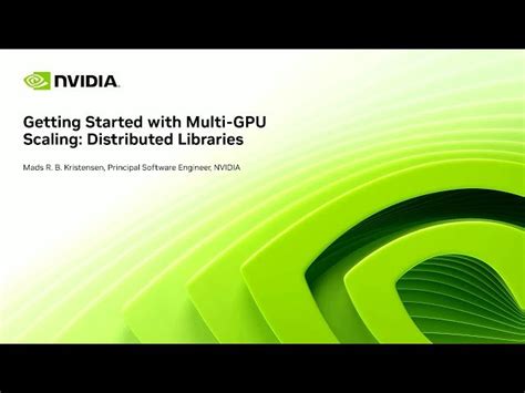 Free Video Getting Started With Multi Gpu Scaling Distributed