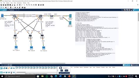 Create A Complex And Secure Network Topology Using Packet Tracer That