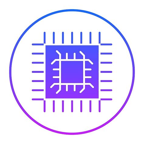 Premium Vector Microchip Vector Illustration