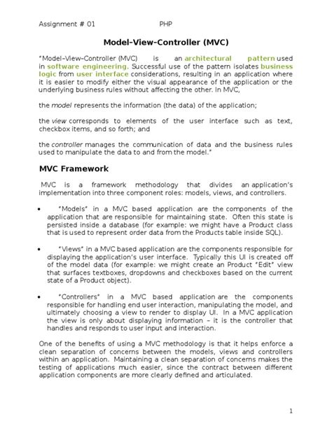 Model View Controller Mvc Architectural Pattern Software Engineering Business Logic User