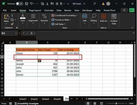 Excel Add Cells