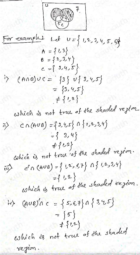 Solved Use The Symbols A B C U ∩ And As Necessary To Describe The Shaded Region
