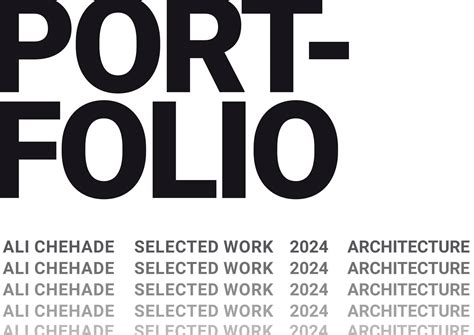 Ali Chehade 2024 Portfolio By Achehade Issuu