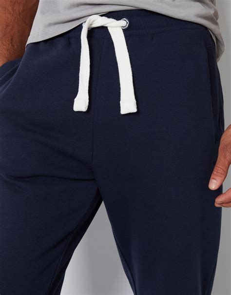 Threadbare Mens Navy Blue Straight Leg Joggers