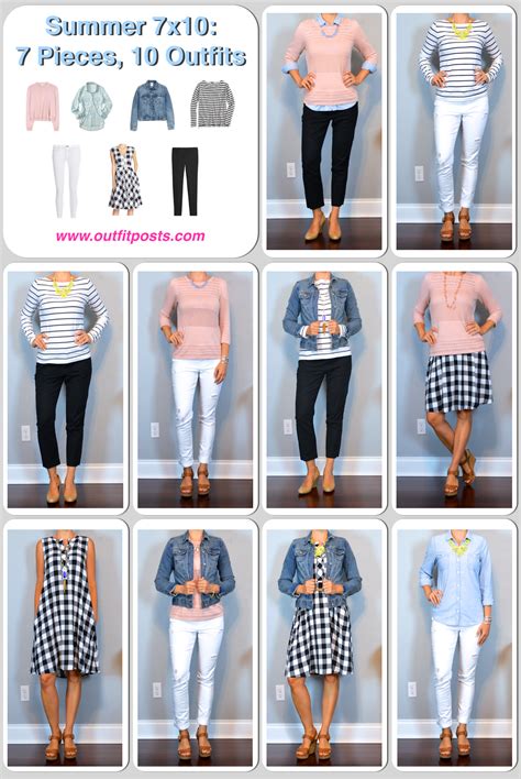 Outfit Post 7 Pieces 10 Outfits Summer Outfit Posts Bloglovin