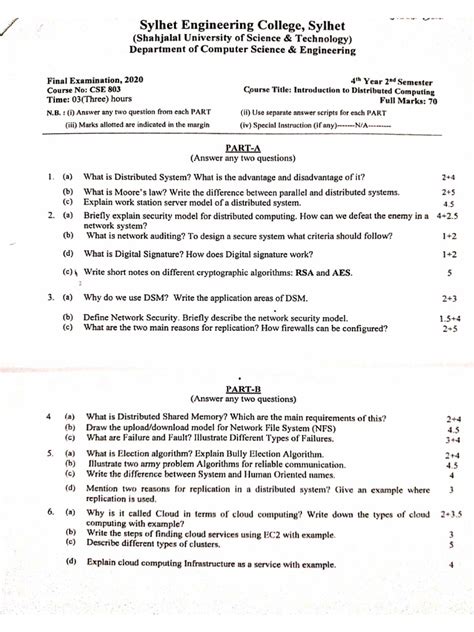 Cse 8th Semester Question Year 2020 Pdf