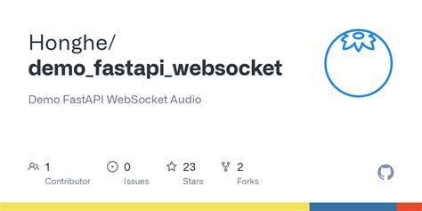 Github Honghedemofastapiwebsocket Demo Fastapi Websocket Audio