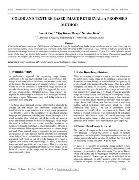 Color And Texture Based Image Retrieval Pdf