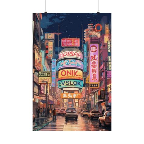 Japan Anime Poster Vibrant Anime Art Print Japanese Animation Wall Art