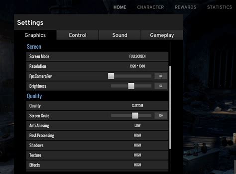 Graphics Settings Pc