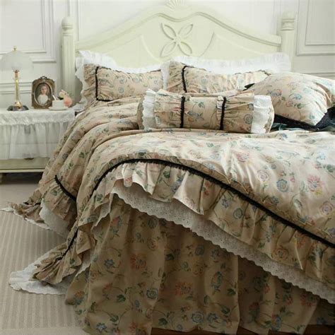 French Retro Pastoral Flower Pure Cotton Dedicate Hand Crafted Doubled