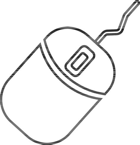 Computer Mouse Icon In Thin Line Vector Art At Vecteezy