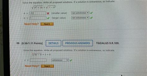 Solved Solve The Equation Write All Proposed Solutions If Chegg Com
