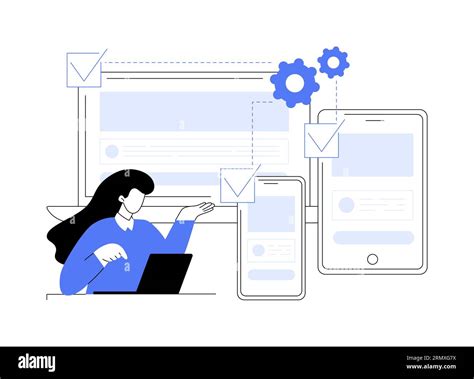 Web App Abstract Concept Vector Illustration Stock Vector Image Art Alamy