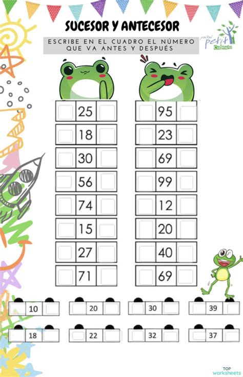 Escritura Y Lectura De NÚmeros Ficha Interactiva Topworksheets