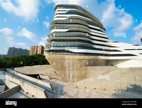 Modern Architecture Of Polyu School Of Design Jockey Club Innovation Tower At Hong Kong