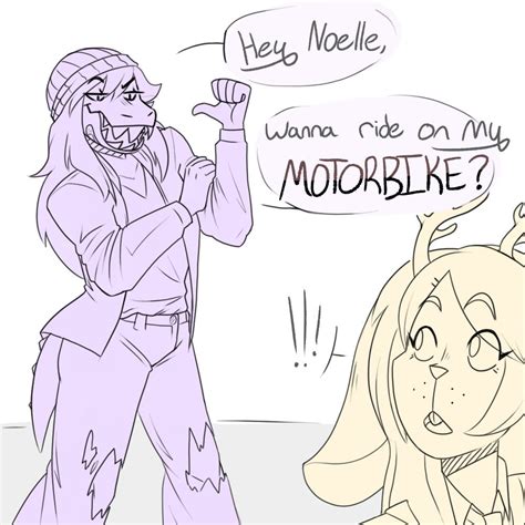 Susie Takes Noelle For A Ride On Her Motorbike By Thebootlegartist R Suselle