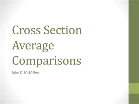 Ppt Cross Section Average Comparisons Powerpoint Presentation Free