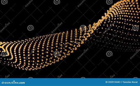 Data Vibrate Pulse Dot Particle Wave Abstract Bulge Hyperbola Sinusoid