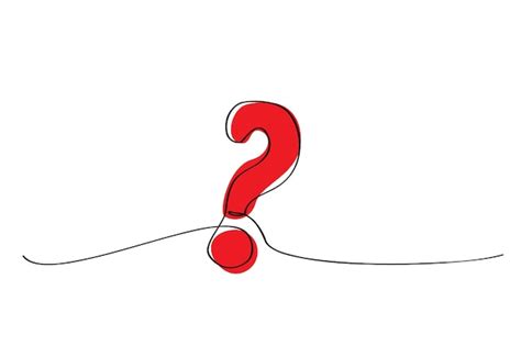 premium vector vector question mark single or continuous line with