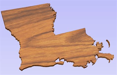 Louisiana Shaped Cutout Stl File Etsy