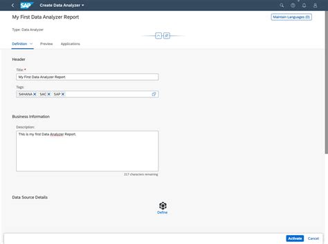Crafting Data Analyzer Reports In Sap Analytics Cloud