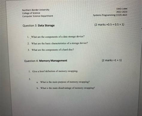 Solved Luestion 3 Data Storage 2 Marks 05051 1 What