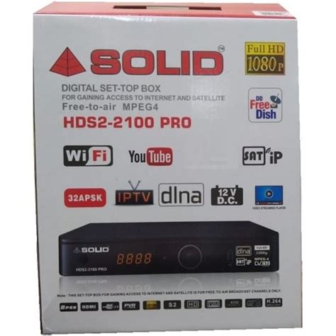 Solid Hds2-2100pro Full Hd Dvb-s2 Set-top Box Application: Tv at Best ...
