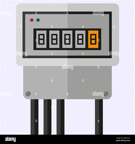 Old Electric Meter Stock Vector Images Alamy